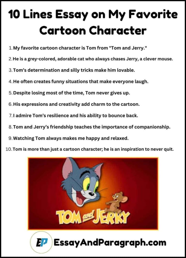 Essay on My Favorite Cartoon Character for Students