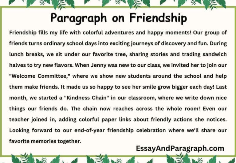 Paragraph on Friendship (100, 150, 200, 250 and 300 words ...