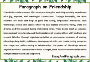 Paragraph on Friendship (100, 150, 200, 250 and 300 words ...
