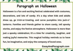 Paragraph on Halloween (100, 150, 200, 250 And 300 words)