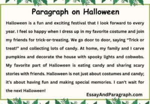 Paragraph on Halloween (100, 150, 200, 250 And 300 words)