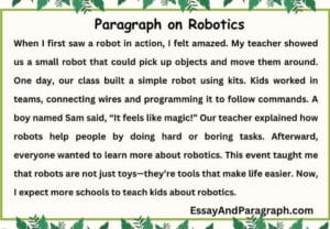 Paragraph on Robotics [100, 150, 200, 250 And 300 words]