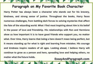 Paragraph on My Favorite Book Character (100, 150, 200, 250 And 300 words)