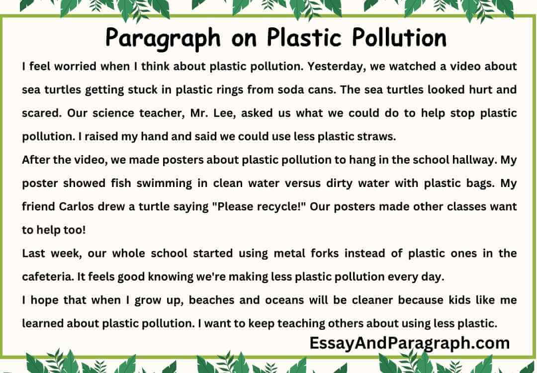 Paragraph on Plastic Pollution [100, 150, 200, 250 And 300 words]