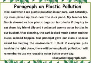 Paragraph on Plastic Pollution [100, 150, 200, 250 And 300 words]