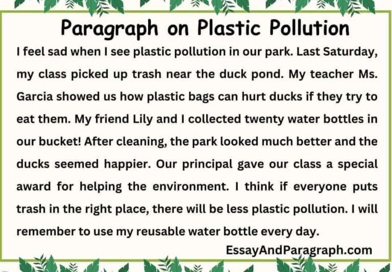 Paragraph on Plastic Pollution [100, 150, 200, 250 And 300 words]